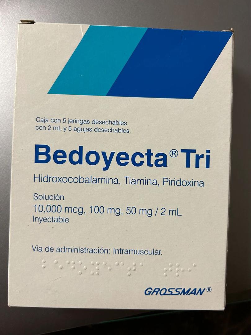 Bedoyecta Tri Injections 5 count B12 vitaminada - Pharma Serves